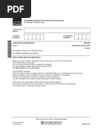 Cambridge IGCSE ™: Additional Mathematics 0606/23 | PDF | Accuracy And ...