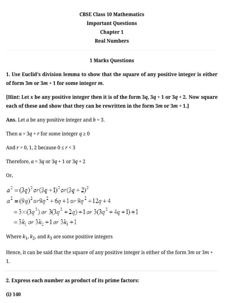 Real Numbers | PDF | Rational Number | Numbers