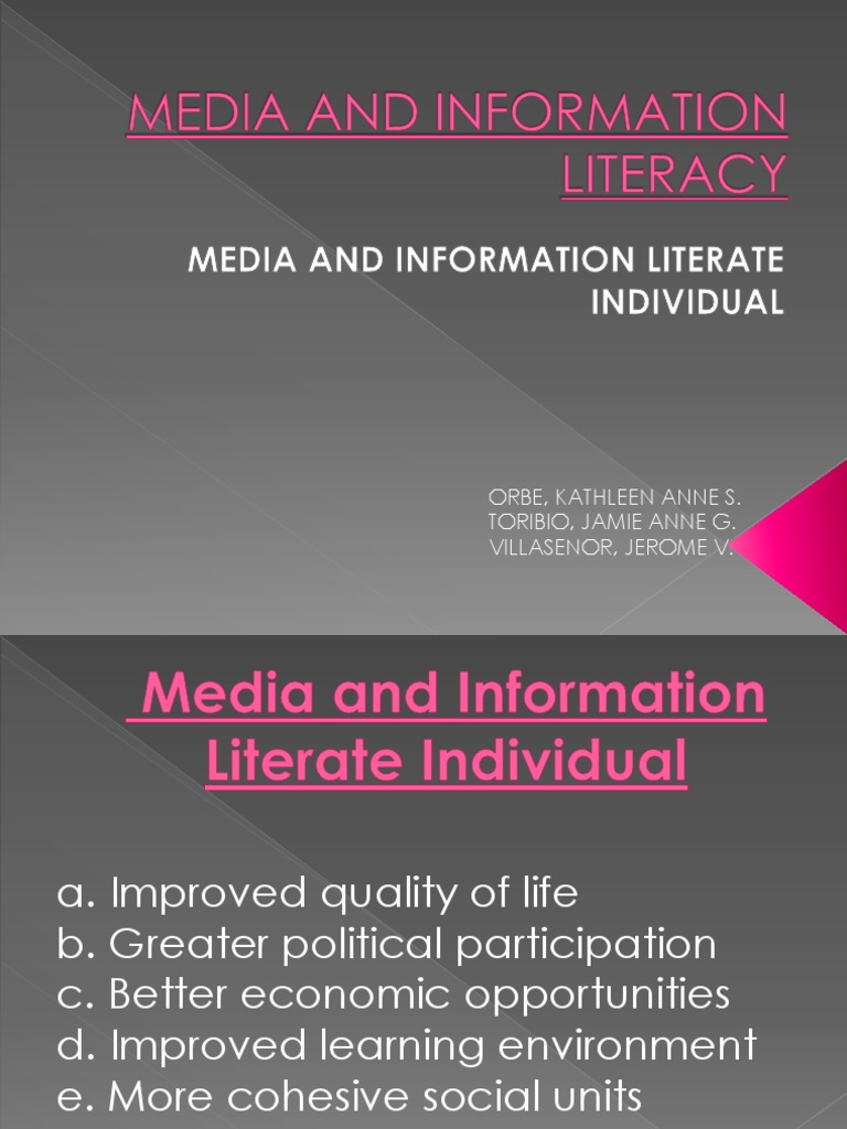 Media and Information Literacy | PDF | Mass Media | Literacy