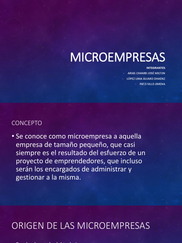 Microempresas | PDF | Pequeñas y medianas empresas | Iniciativa empresarial