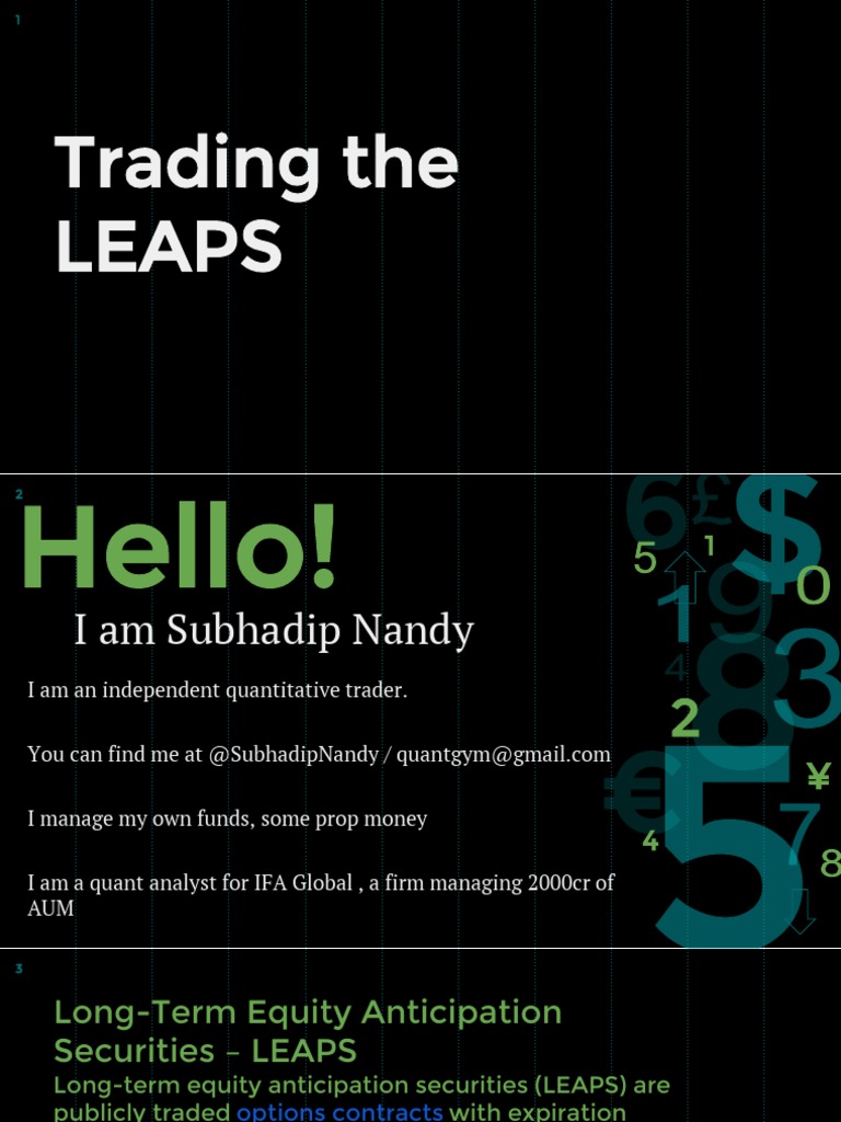 LEAPS Trading Strategies by Subhadip Nandy | PDF