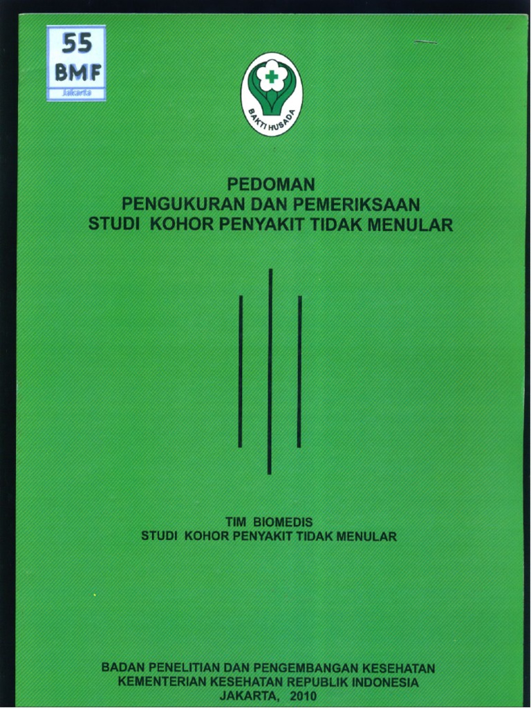 55 BMF - Pedoman Pengukuran Dan Pemeriksaan Studi Kohor Penyakit Tidak Menular PDF | PDF