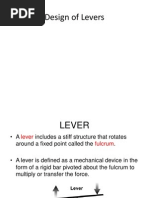 Design of Levers | PDF | Lever | Stress (Mechanics)