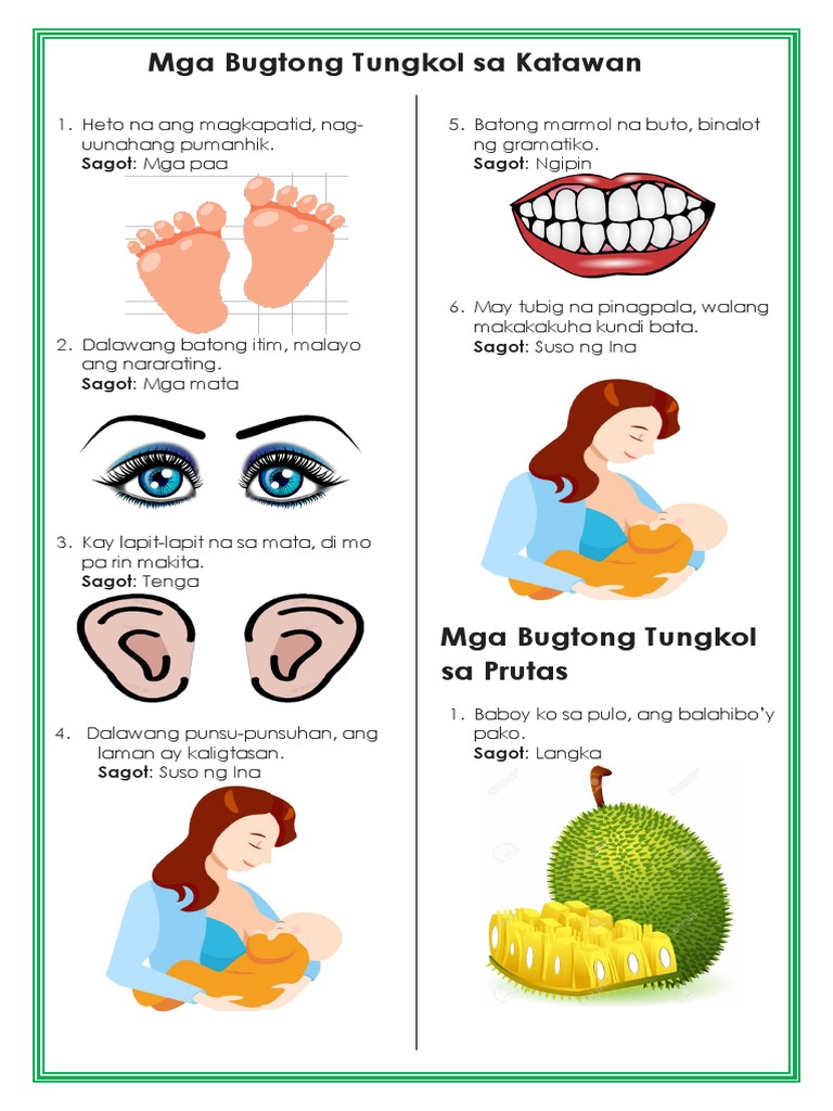 Mga Bugtong | PDF