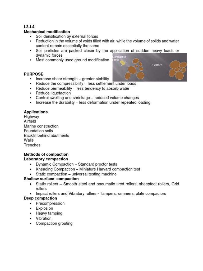 Mechanical Modification | PDF | Soil | Porosity