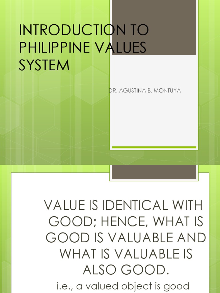 Powerpoint - Intro. To Phil Values System | PDF | Value (Ethics) | Family