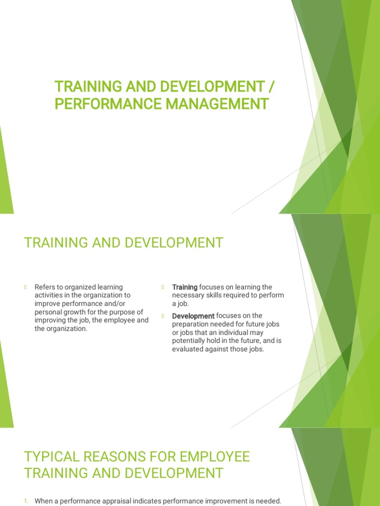 Employee Training and Development Guide | PDF | Performance Appraisal ...