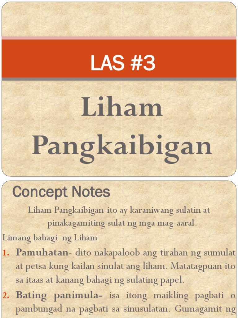 Liham Pangkaibigan | PDF