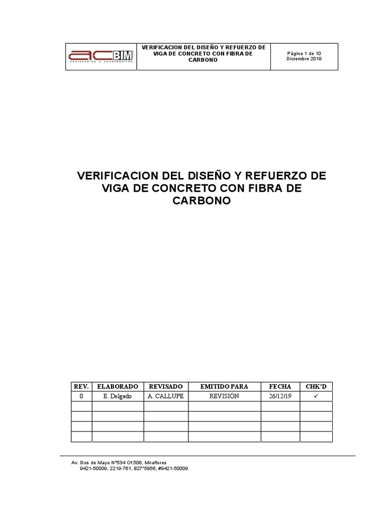 Verificacion de Viga 30x60 - Rev1 | PDF | Ingeniería | Ingeniería mecánica