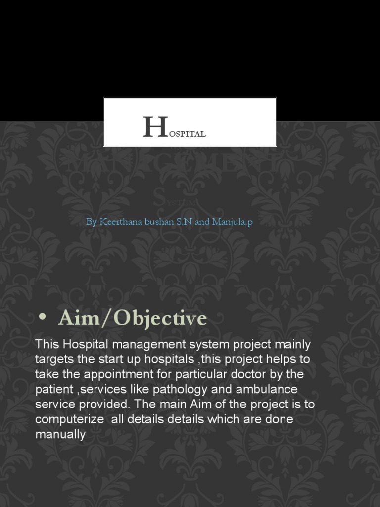 Hospital Management System Overview | PDF | Patient | Hospital