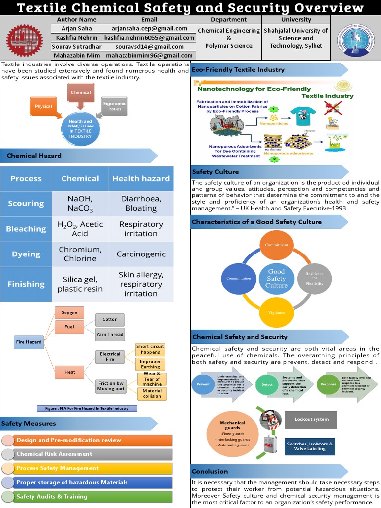 Textile Chemical Safety and Security Overview | PDF | Safety | Textiles