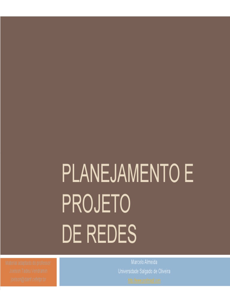 Projeto de rede corporativa utilizando a metodologia "Top-Down | PDF