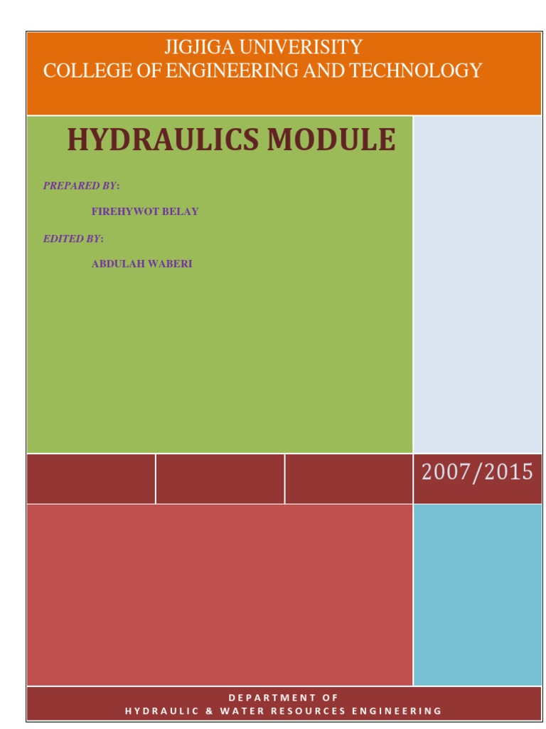 Hydraulics Module, Holistic Module at JJU | PDF