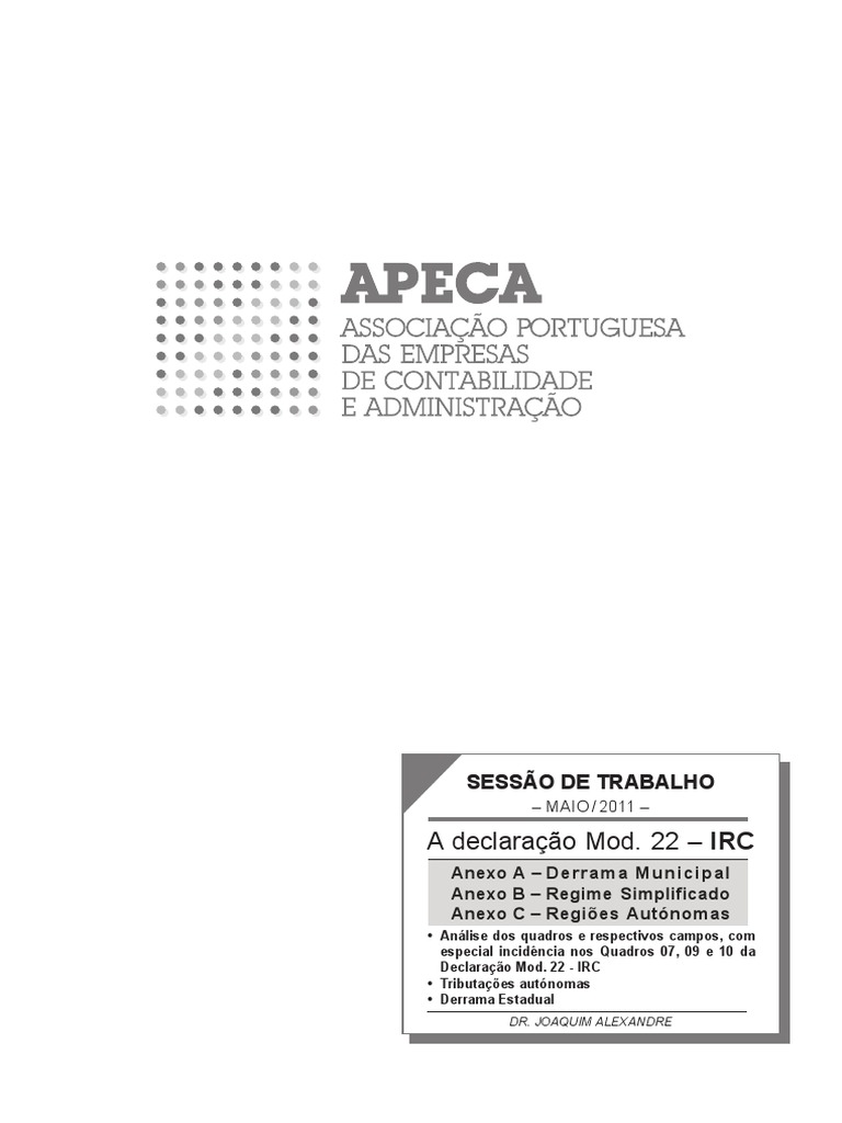 Manual de Preenchimento - Modelo 22 PDF | PDF