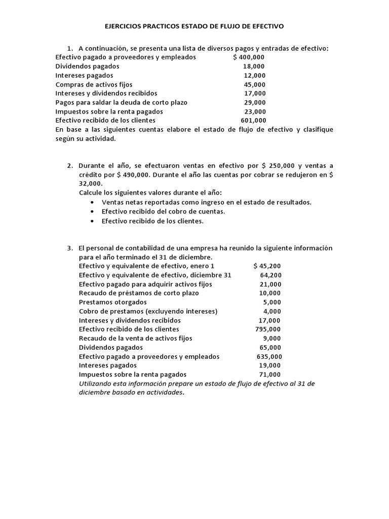 Ejercicios Prácticos EFE | PDF | Corporaciones | Contabilidad financiera