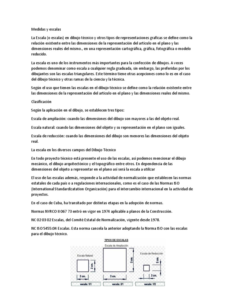 Escalas en Dibujo Técnico y Arquitectónico | PDF | Perspectiva (Gráfica ...