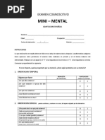 Mini Cog Spanish | PDF | Reloj