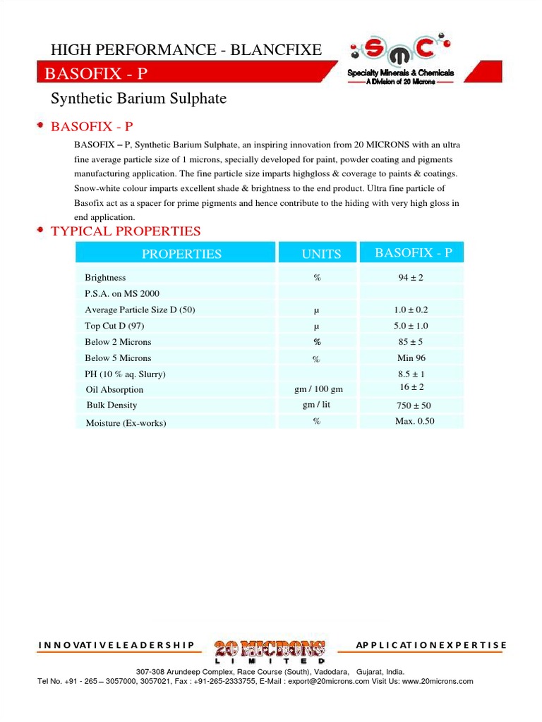 Basofix P Barium Sulphate PDF | PDF