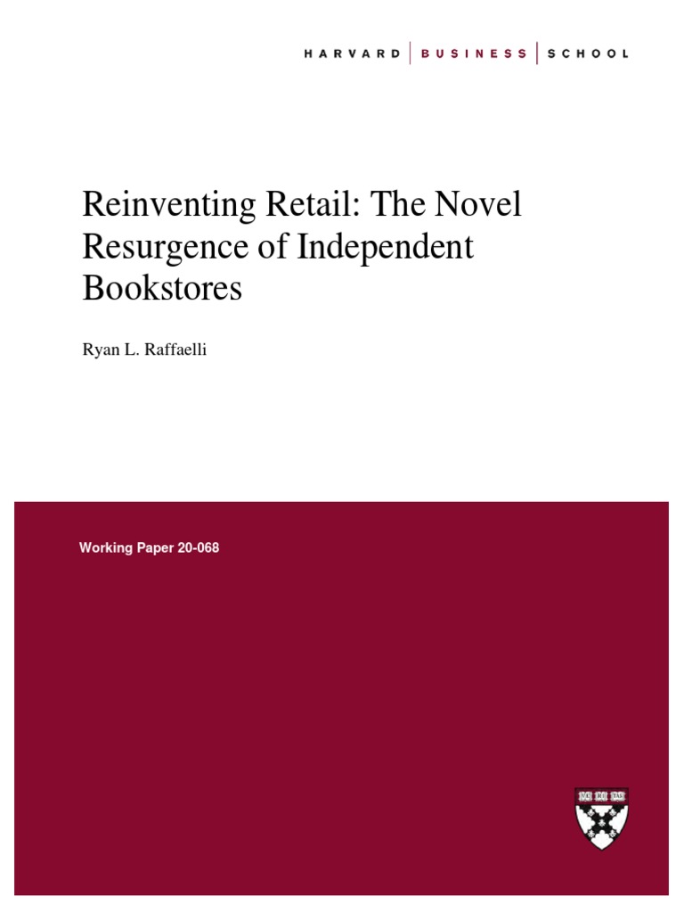 Reinventing Retail - Indie Bookstores - Ryan Raffaelli | PDF