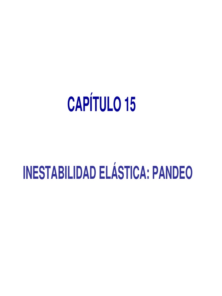 CAPITULO 15 (Pandeo) PDF | PDF