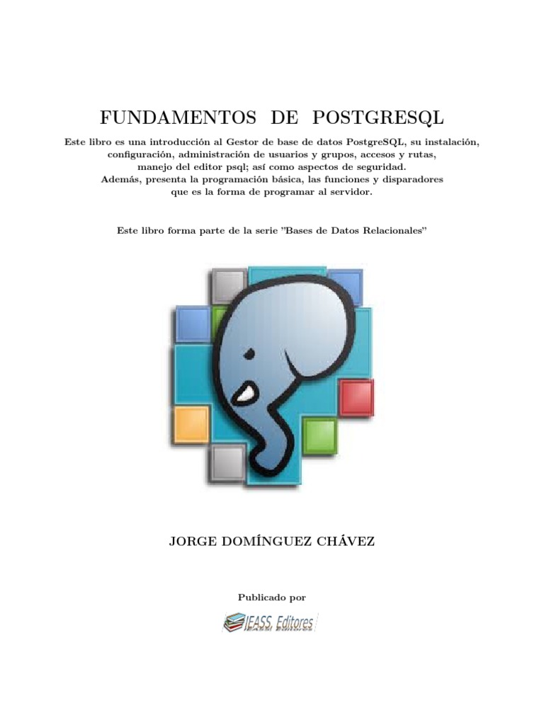Fundamentos de Postgresql | PDF | Postgre Sql | Bases de datos