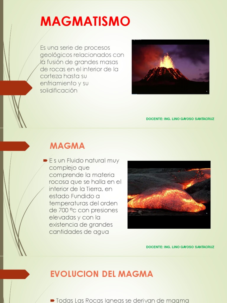 MAGMATISMO | PDF | Magma | Lava