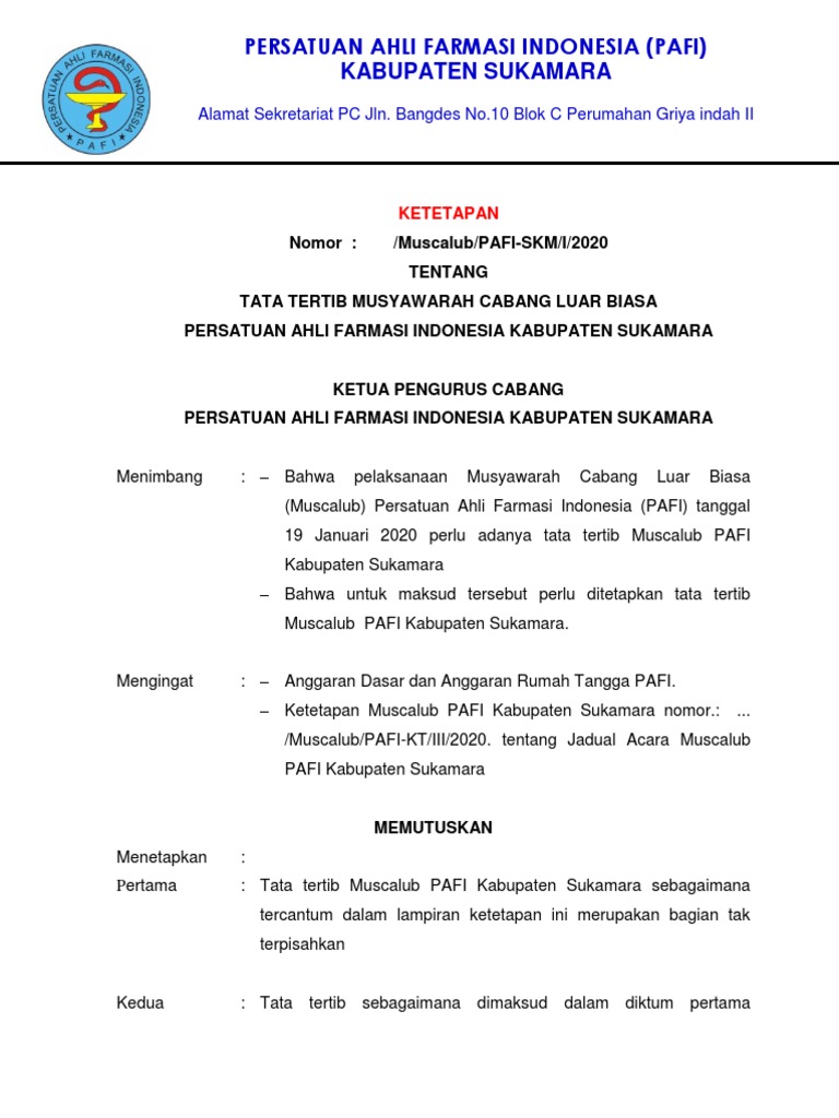 01-FORM 1 DRAFT TAP TATIB PAFI SKM | PDF