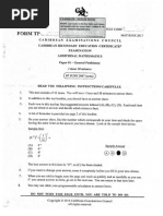 CSEC Topics For Maths | PDF