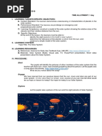 Detailed Lesson Plan in Science (Solar System) | PDF | Solar System ...