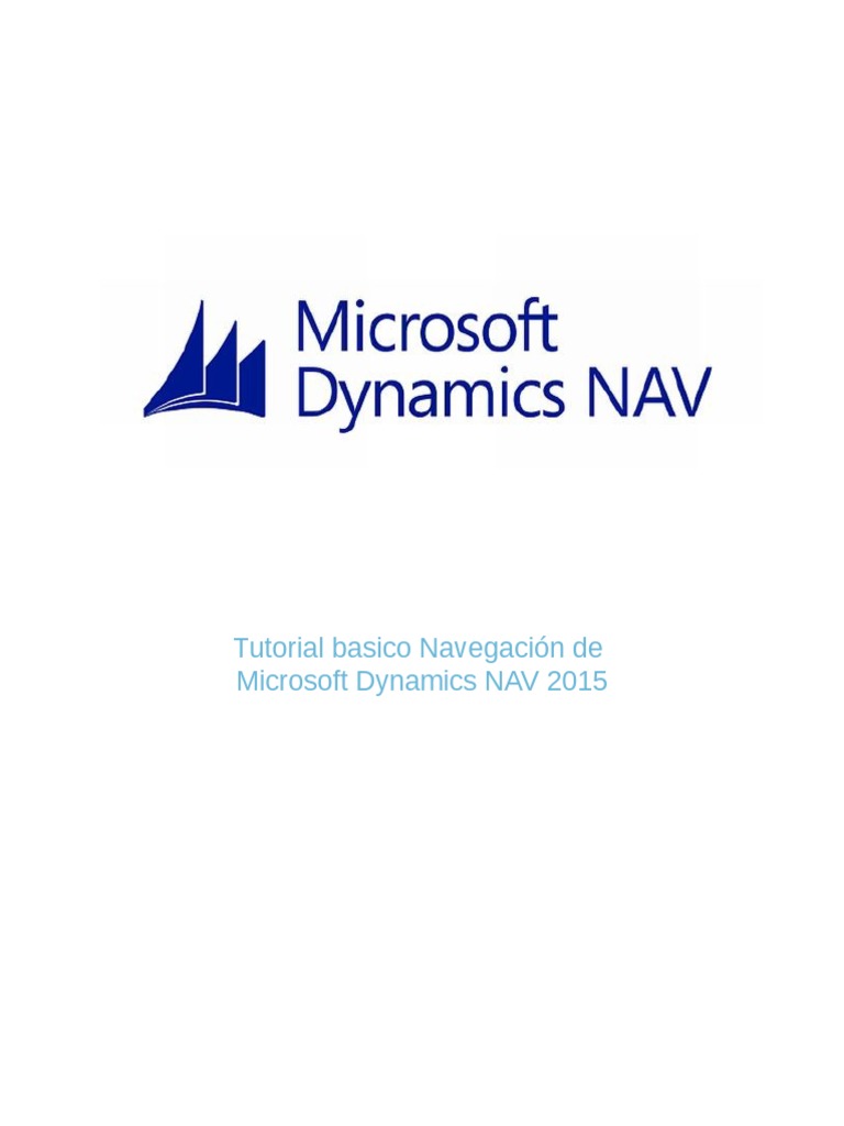 Tutorial Basico Dynamics Nav | PDF | Ventana (informática) | Software
