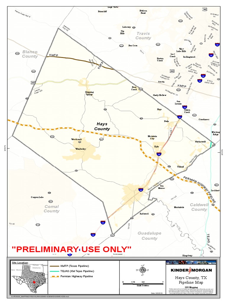 Hays County Map | PDF