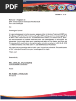 Letter Request Motorcade | PDF | Violence | Business