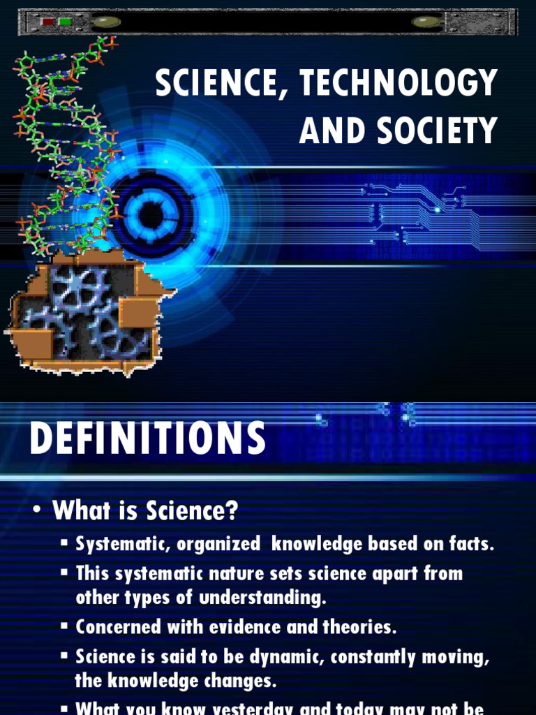 Science, Technology and Society | PDF | Science | Society