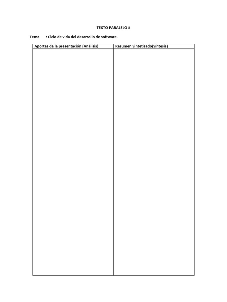 Estructura de Un Texto Paralelo | PDF