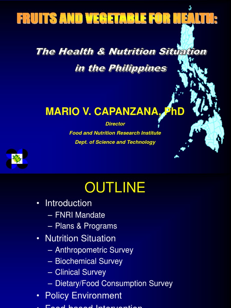 Philippine Nutrition Status Overview | PDF | Soybean | Foods