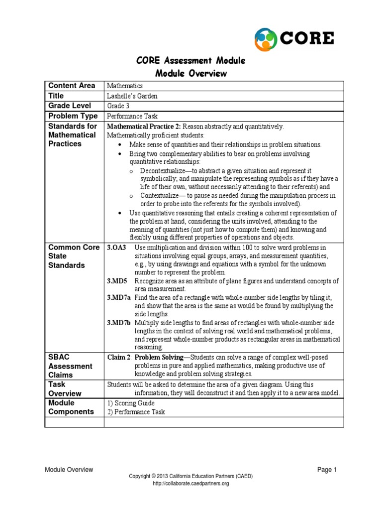 Grade 5 Performance Task | PDF | Area | Multiplication