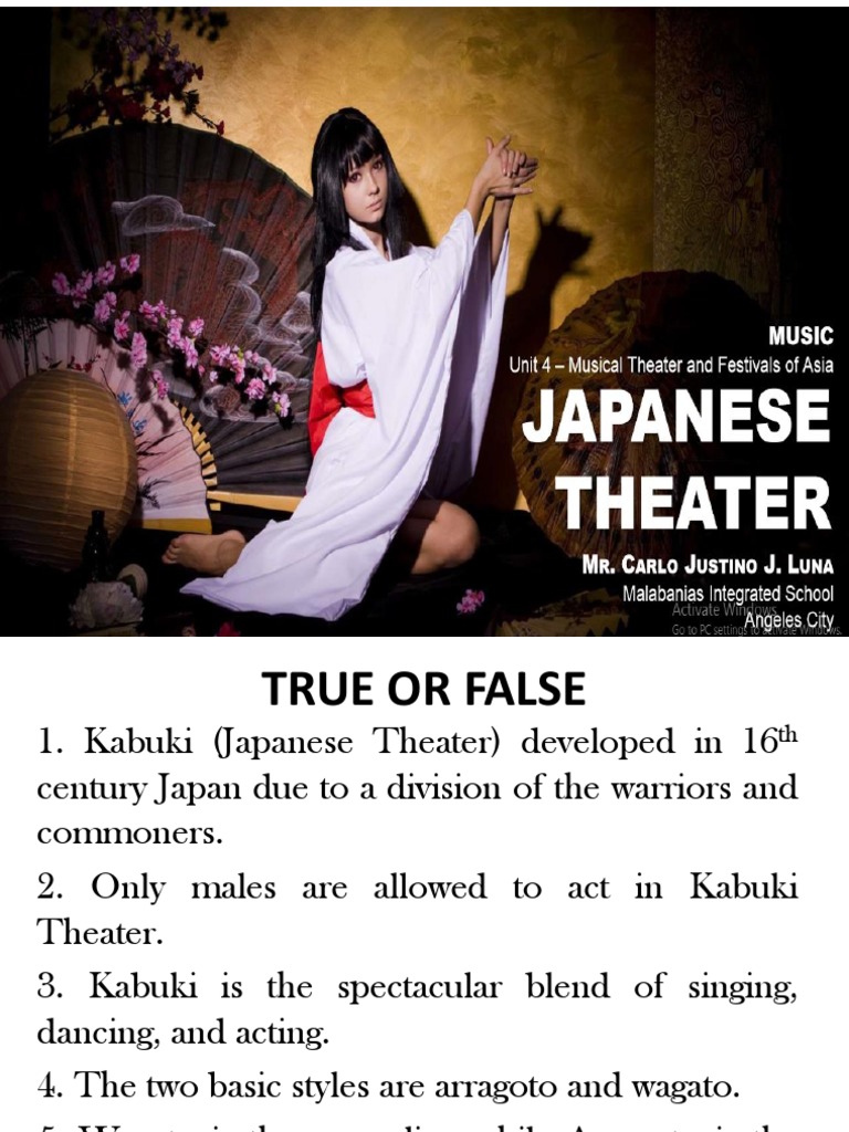 Kabuki Theater: Techniques and Traditions | PDF | Performing Arts ...