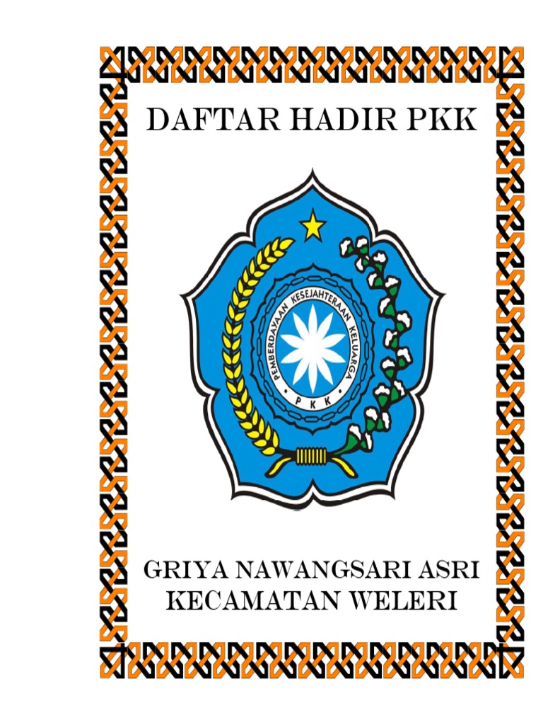 Cover Daftar Hadir PKK | PDF