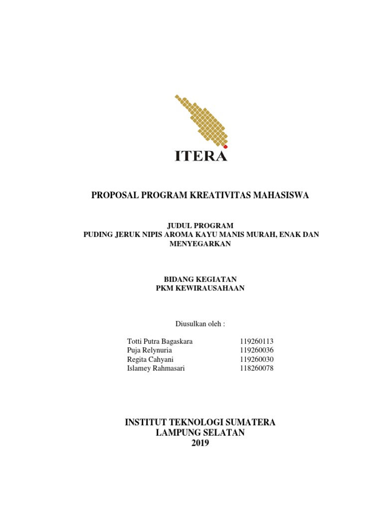 PKM-K - PUNIMAS - Totti Putra Bagaskara | PDF | Kesehatan Holistik