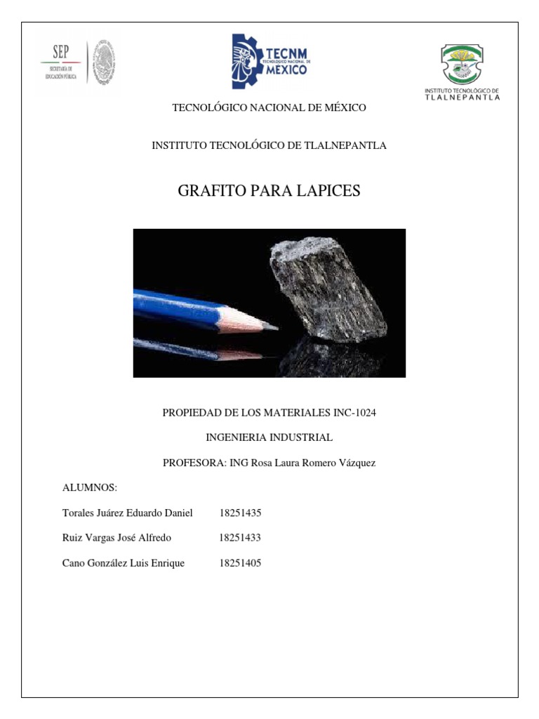 Grafito para Lapices | PDF | Grafito | Carbón