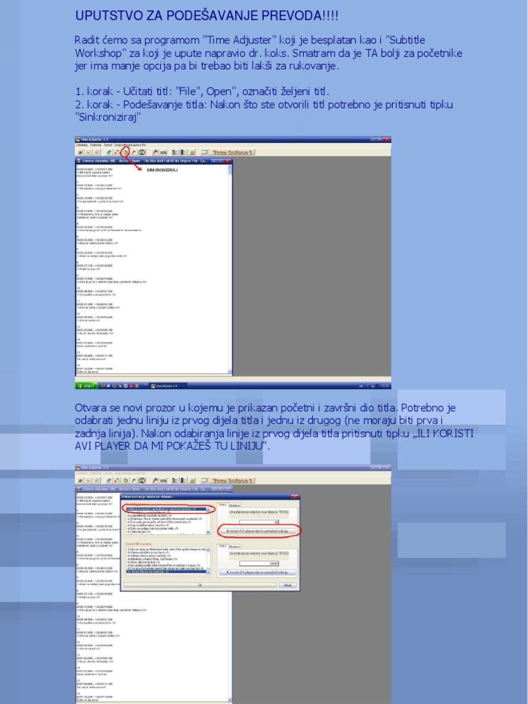 Uputstvo Za Podesavanje Prevoda | PDF
