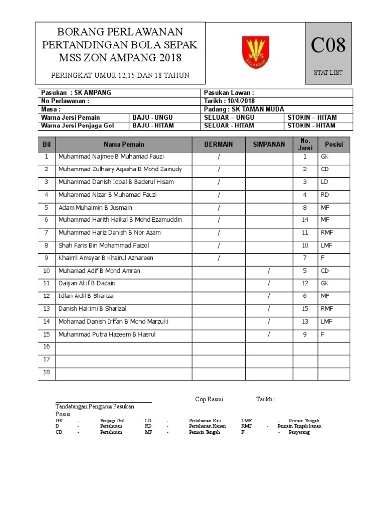 Borang Perlawan Co8 | PDF