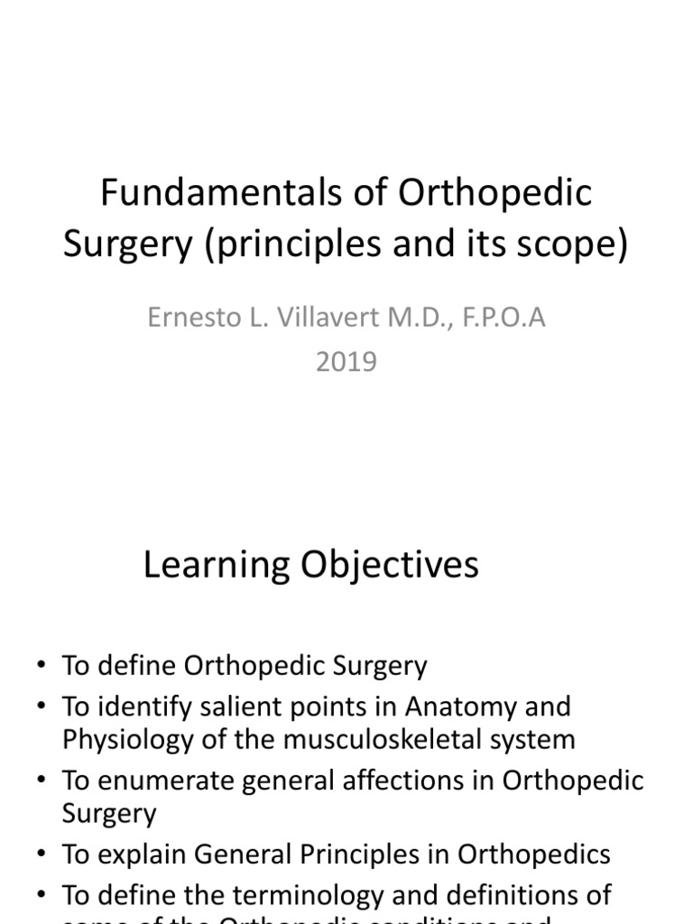 87 Slides Fundamentals in Orthopedic Surgery 2019 | PDF | Anatomical ...