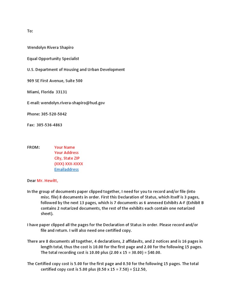 13-Clerk of Court Cover Letter PDF | PDF | Politics | Law