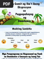 Mga Paraan NG Pagpapahayag NG Emosyon o Damdamin | PDF