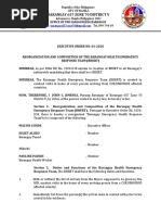 Brgy SRE Format | PDF