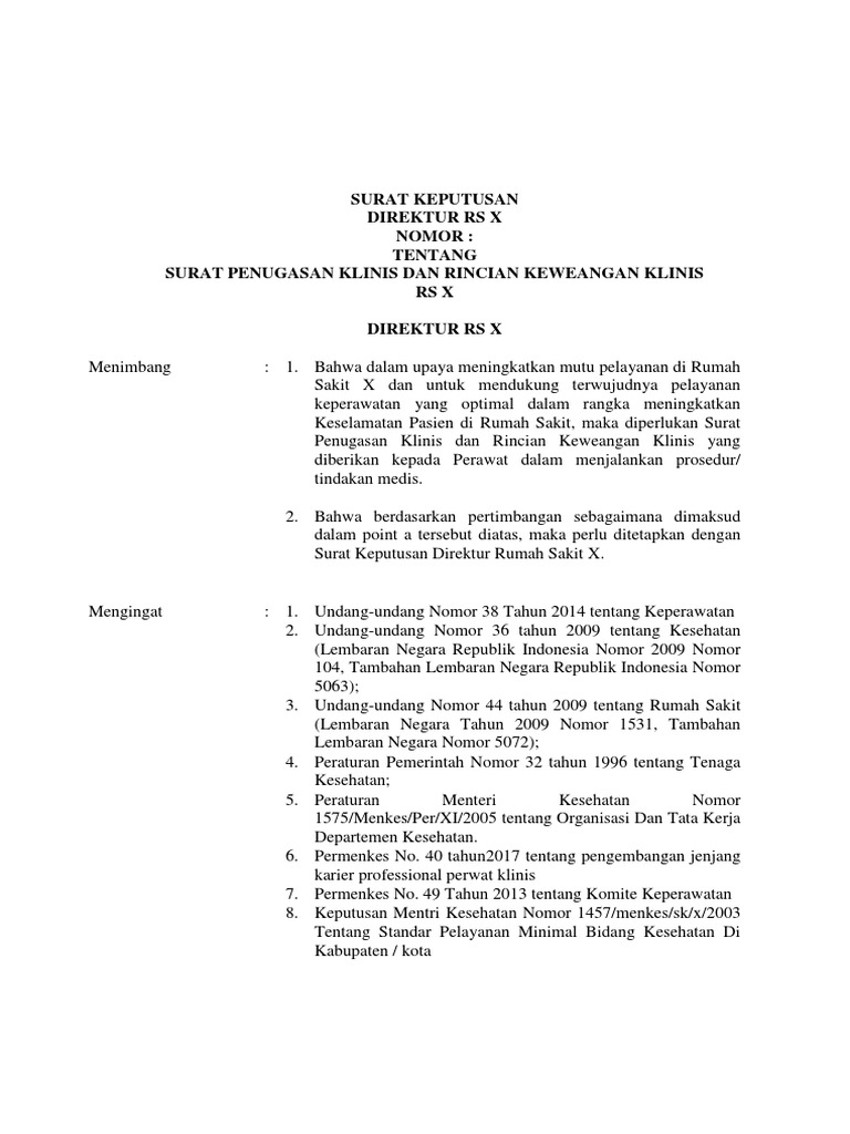 Contoh SK RKK | PDF | Pengembangan Diri | Sains & Matematika