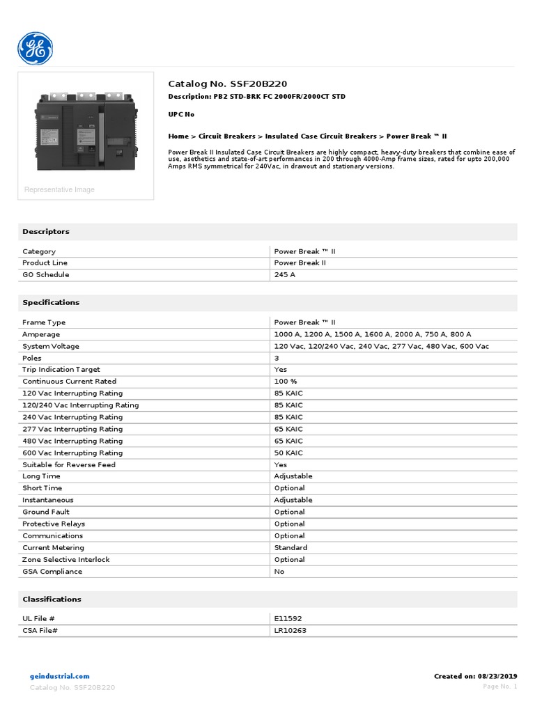 SSF20B220 Product Details | PDF | Power (Physics) | Electrical Equipment