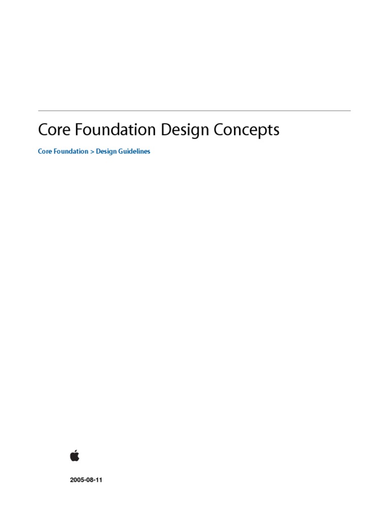 Core Foundation Design Concepts - p30 | PDF | Data Type | Mac Os