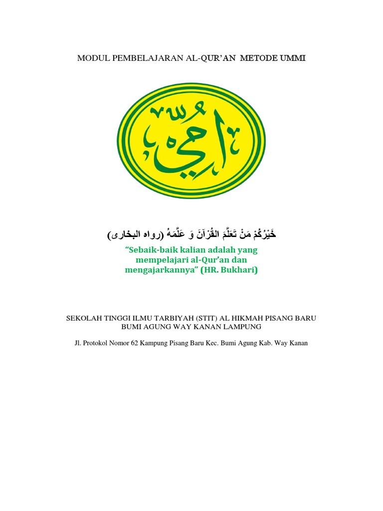 MODUL PEMBELAJARAN Ummi | PDF